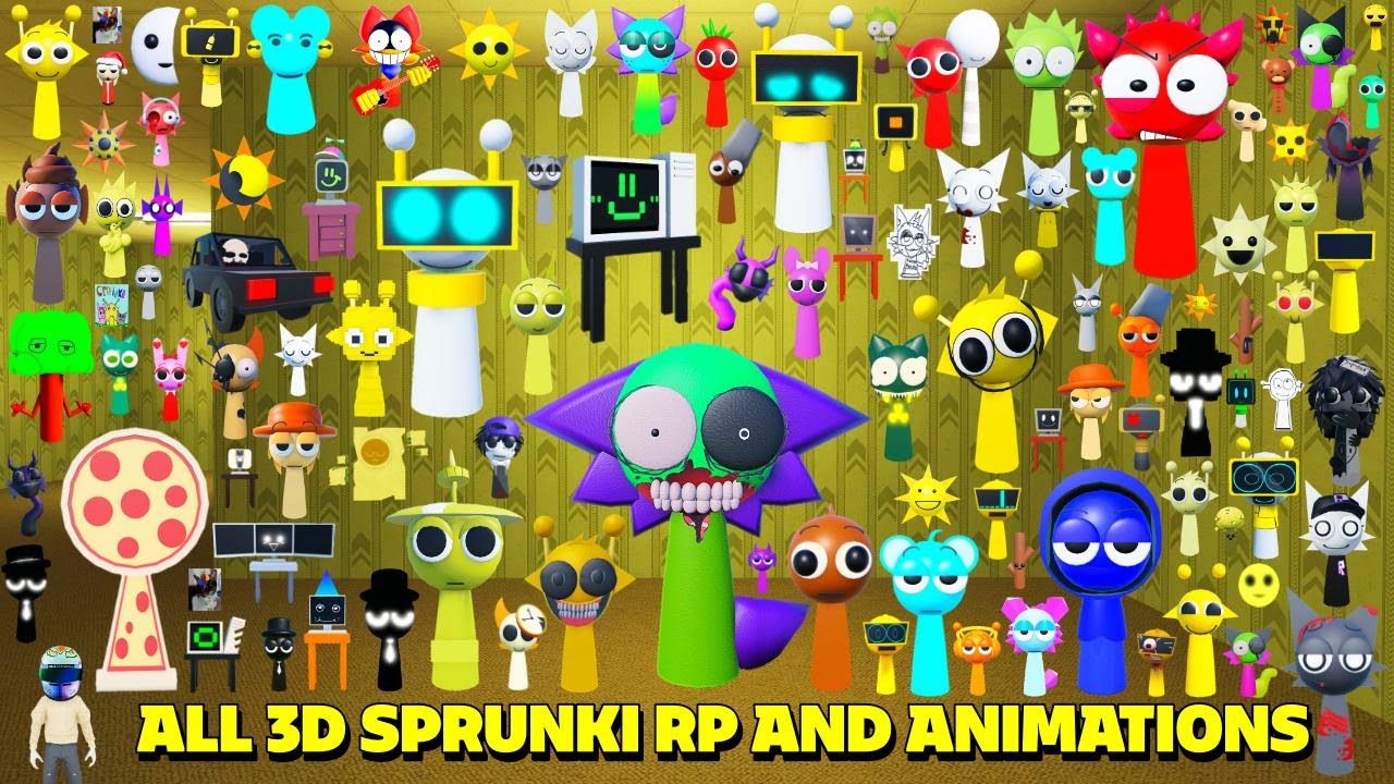 How to get ALL 106 Sprunki Morphs & Badges | 3D Sprunki RP And ...