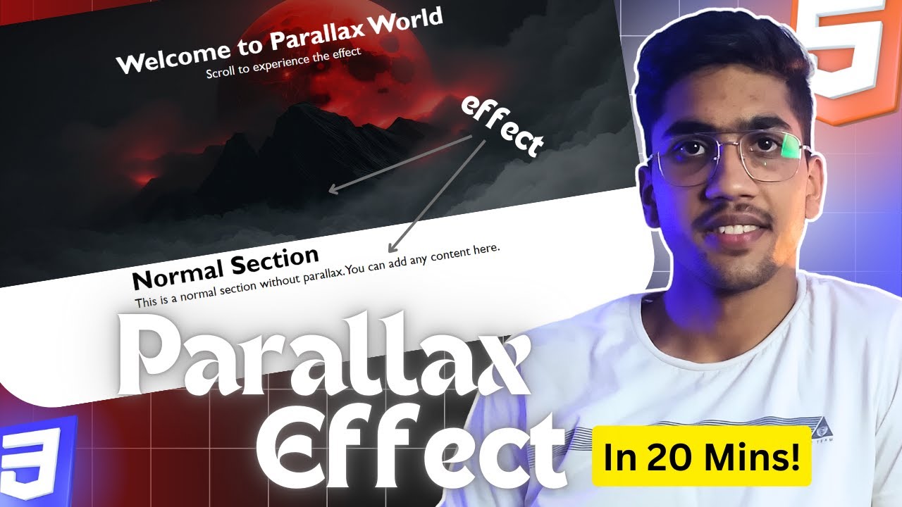 How To Make Parallax Effect In Html And Css Bca Wala Coder Youtube 3934