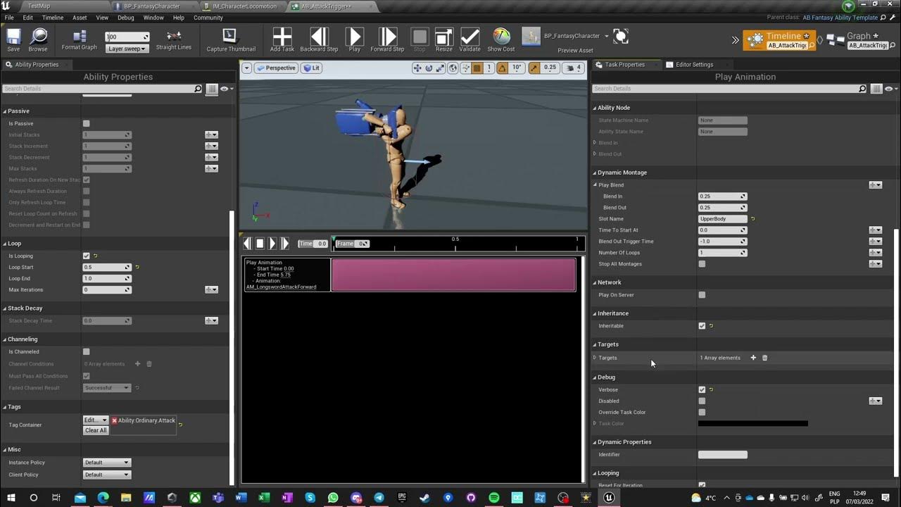 Episode 17 Melee Attack Ability (ABLE) for Melee Medieval Multiplayer - UE4 Advanced Tutorial ...