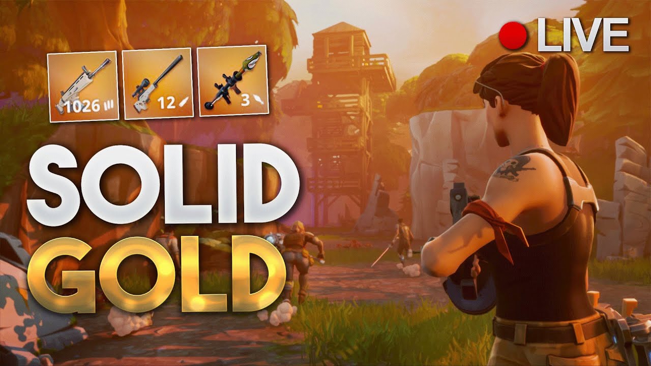 NEW LIMITED TIME MODE: SOLID GOLD (Fortnite Battle Royale) - YouTube