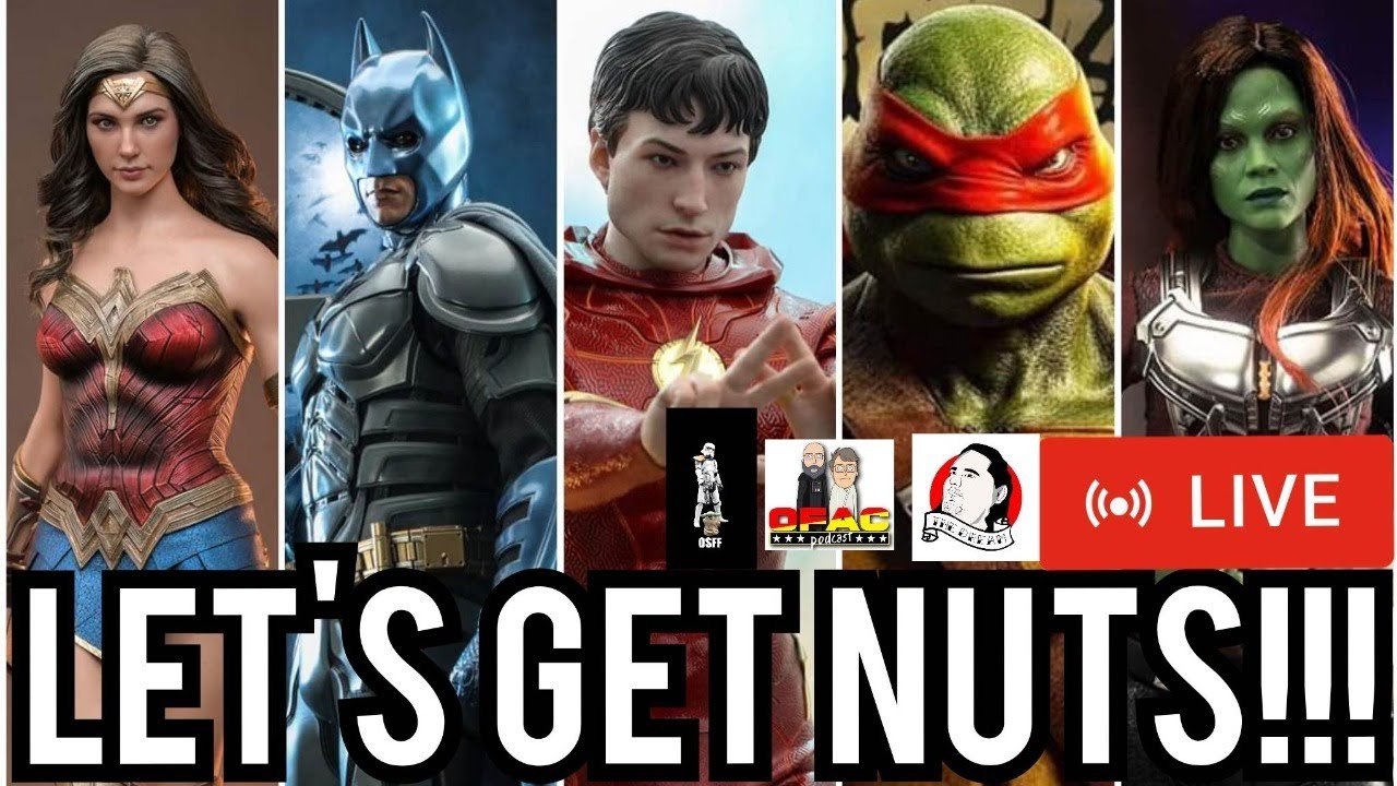 LET'S GET NUTS!!! *LIVE* HOT TOYS NEWS | JAZZINC | THE FLASH | NINJA TURTLES & SO MUCH MORE ...
