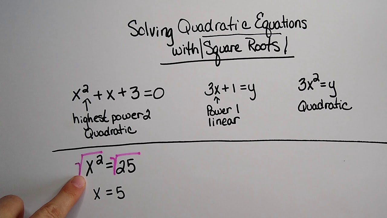 solving-quadratic-equations-with-square-roots-youtube