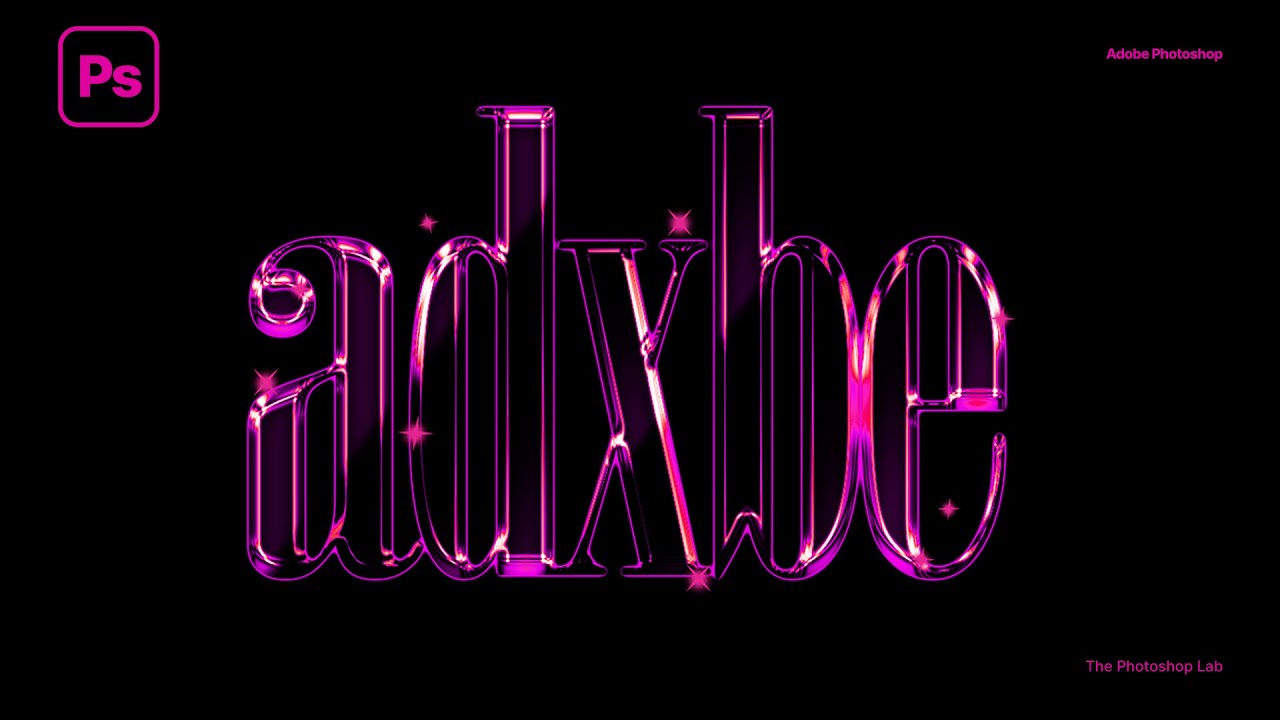 How to Create Glossy Chrome Text Effect in Photoshop - YouTube