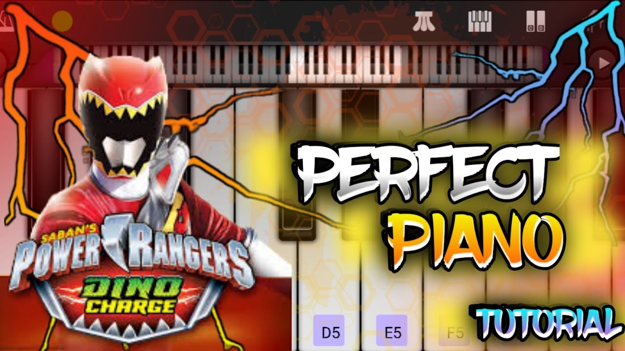 Power Rangers Dino charge piano|| Parfect piano tutorial || AMB-Arif ...