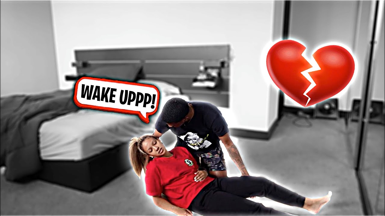 PASS OUT PRANK ON BOYFRIEND *cute reaction* - YouTube