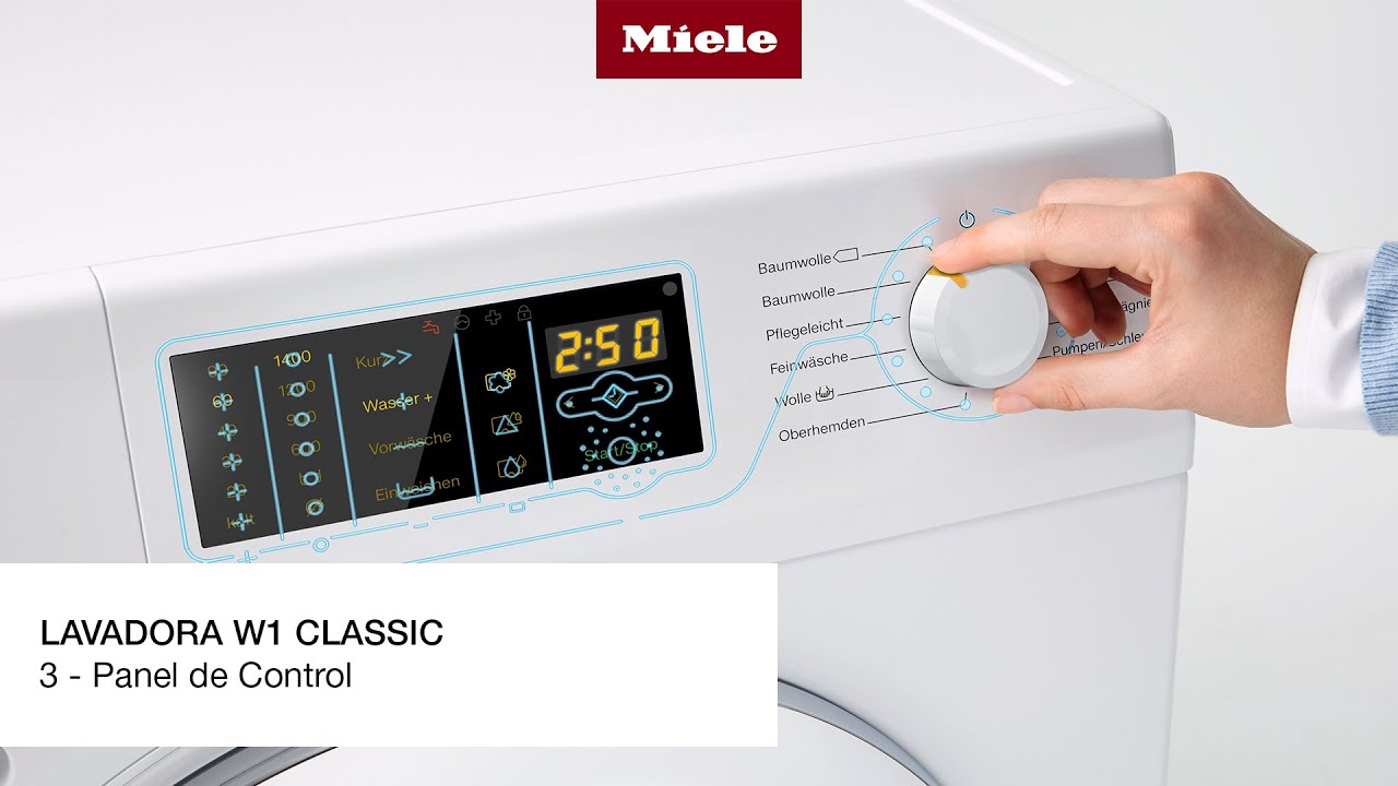 (3) Panel de Control | Miele W1 - YouTube