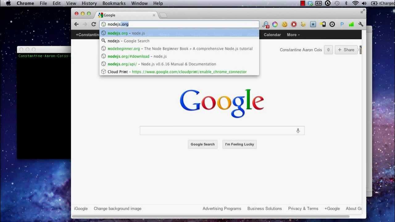 Node.js: Hello, World! - YouTube