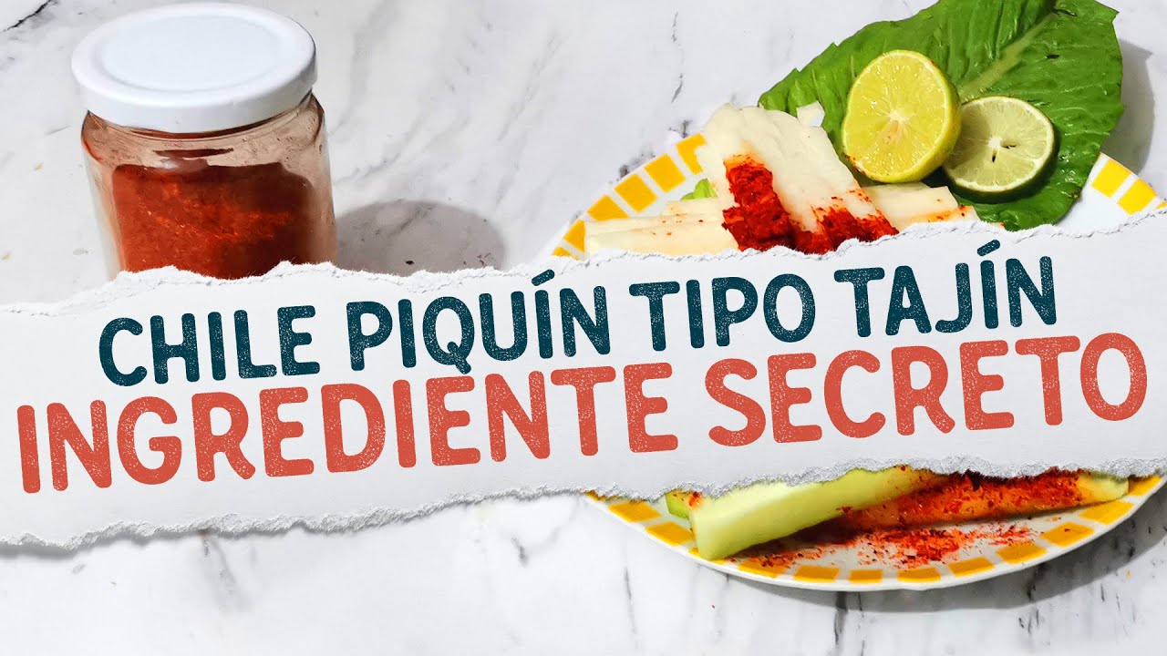 🌶 Cómo hacer Chile Piquín con Limón en Polvo | Chile Tajín Casero - YouTube
