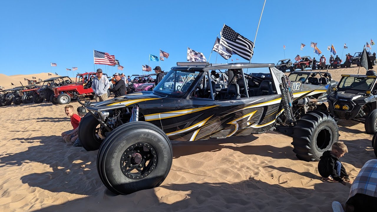 Driving a 1700HP Sandrail at Glamis!! SWING SET, Duning, wheelies, and ...