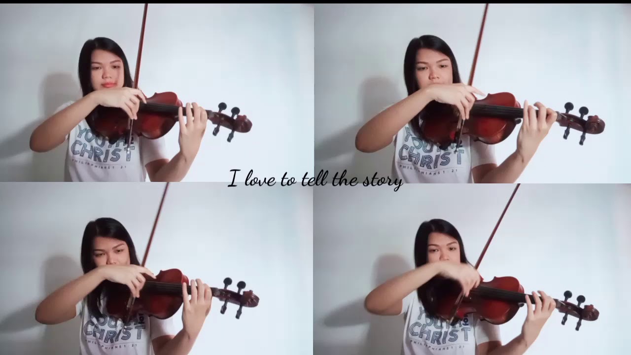 I love to tell the story for four violins - YouTube