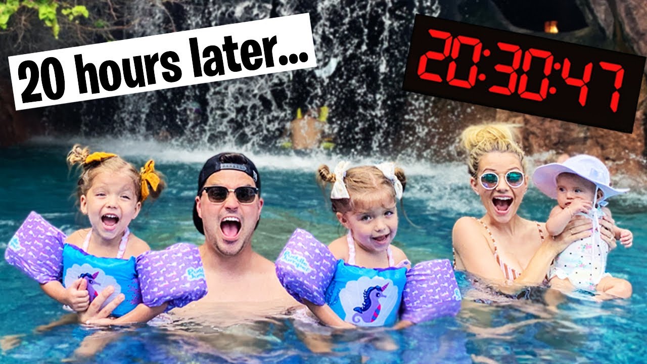 LAST TO LEAVE THE POOL WINS $10,000 (24 HOUR CHALLENGE) - YouTube