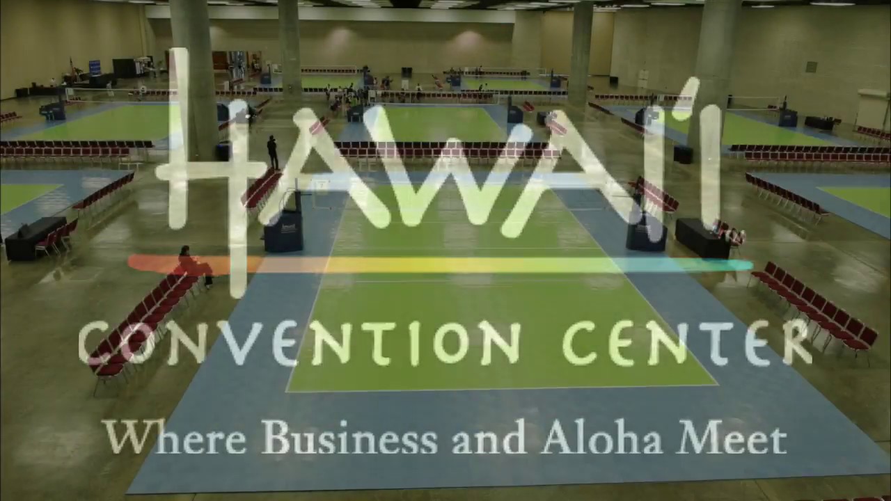 Timelapse: Volleyball event at the Hawaii Convention Center - YouTube