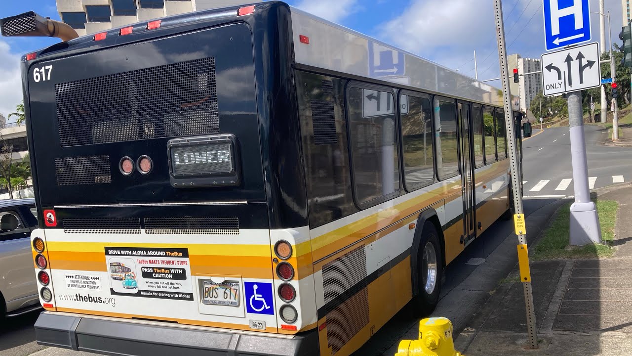 TheBus Route 54 Lower Pearl City, Bus 617 - YouTube