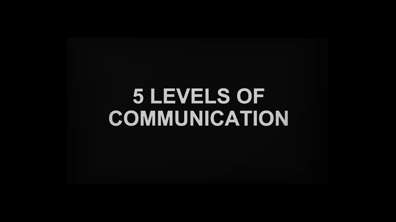 5 Levels of communication (Purposive communication) - YouTube
