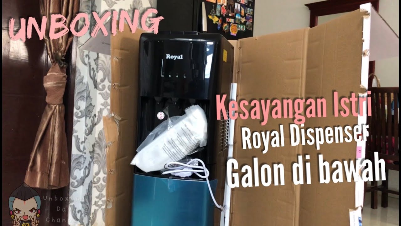 Unboxing Dispenser Royal I Hadiah Untuk Istri Kesayangan - YouTube