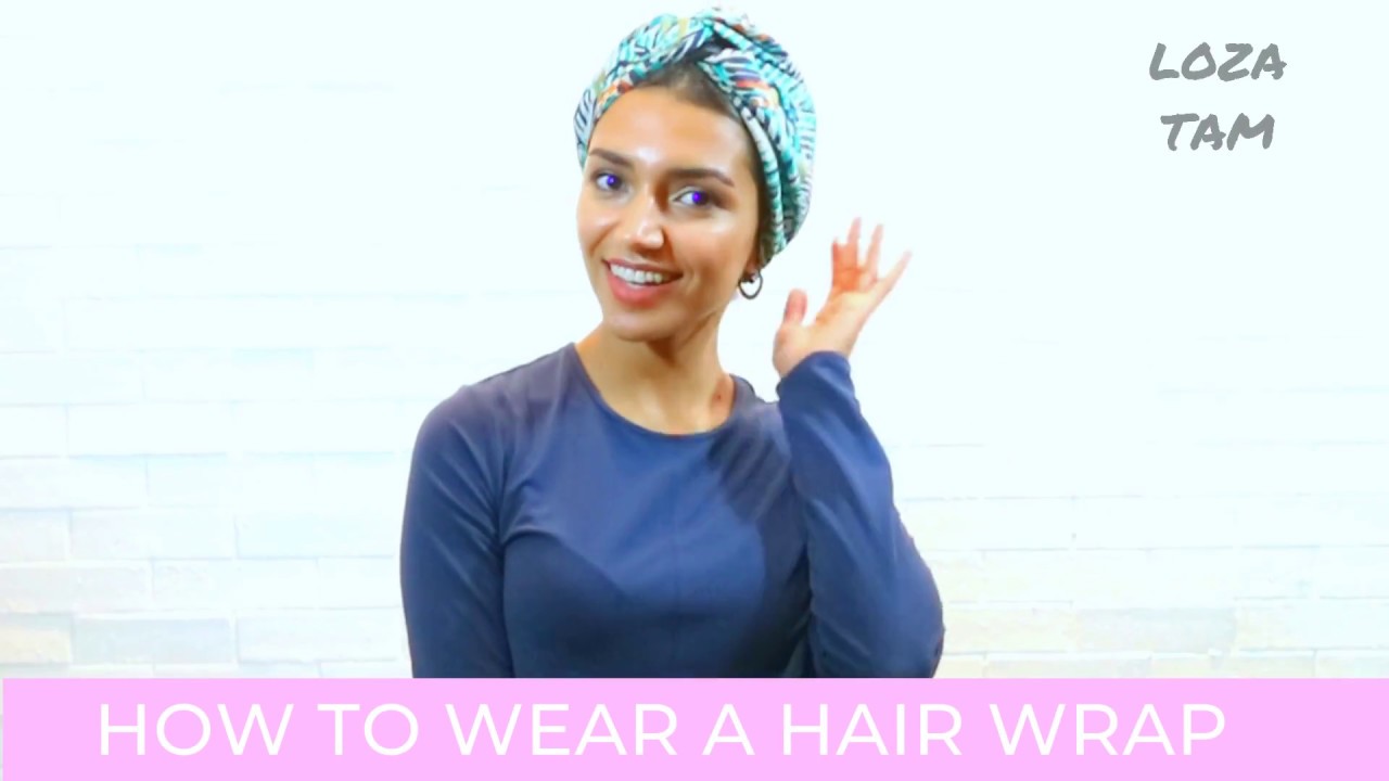 How To Wear Satin Lined Hair Wrap & Turban - YouTube