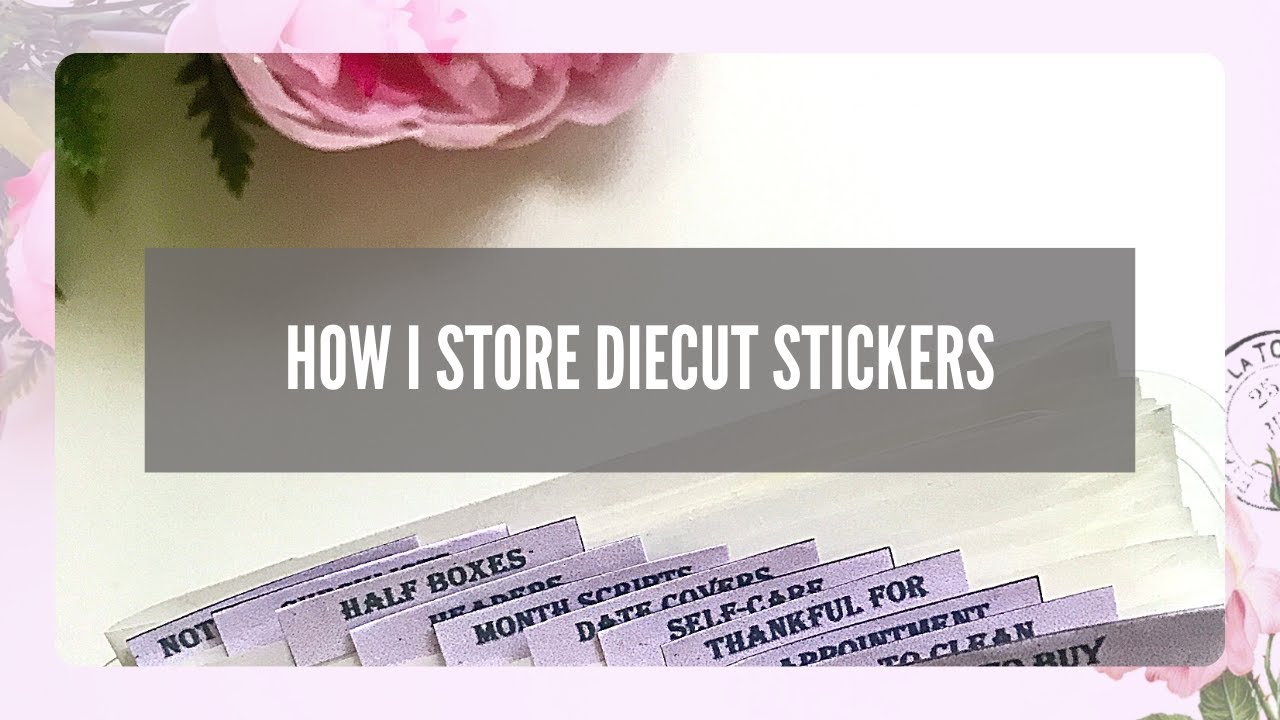 STICKER ORGANIZATION AND STORAGE - How I Store Diecut Stickers - YouTube