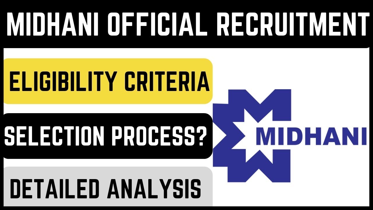 Job Update -24 !! MIDHANI Recruitments Official Notification - YouTube