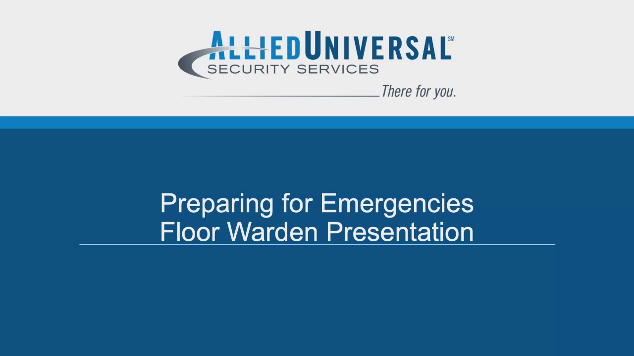 Floor Warden Training - YouTube