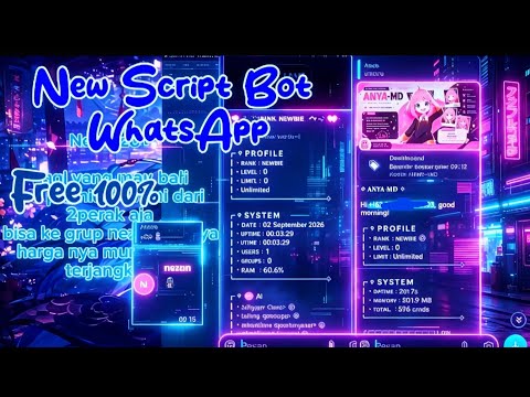 NEW SCRIPT BOT WHATSAPP FREE 100% NO ENC 100% ANYA MD V5