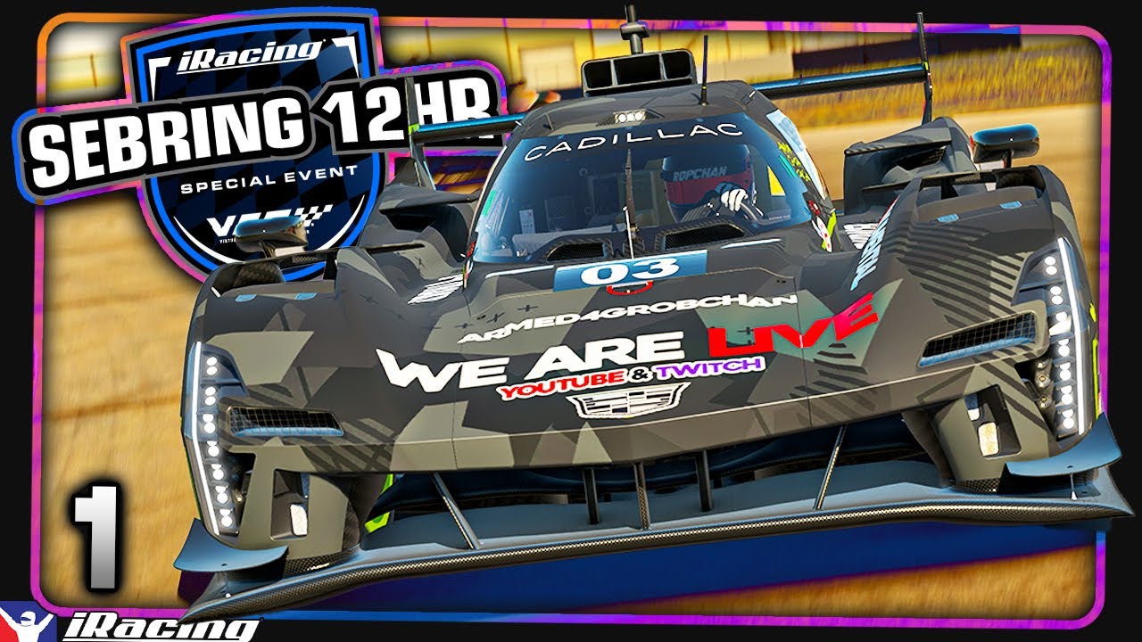 iRacing Sebring 12 Hour | @Armed4Gaming @Grobskiii | Part 1 - YouTube