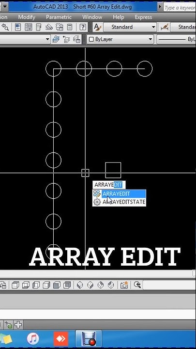 Array Edit || Array Edit Command in AutoCAD || Edit Rectangular,Polar & Path Array || Short #60 ...
