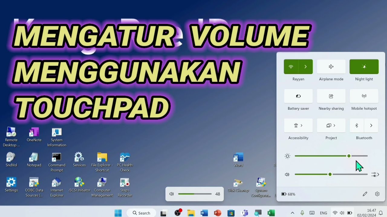 Cara Mengatur Volume Hanya Menggunakan Touchpad di Laptop Windows 11 ...