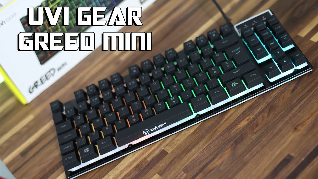 UVI Gear GREED MINI mem-hanička gaming tipkovnica - YouTube