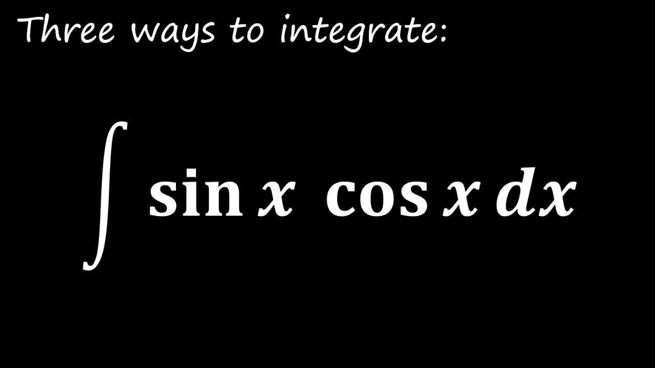 Three ways to an integration... different answers? - YouTube