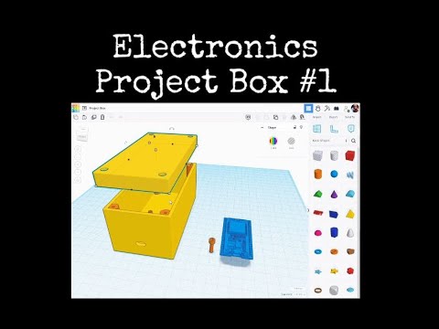 TinkerCAD Tips! Electronics Project Box 1. #tinkercad #caddesign ...