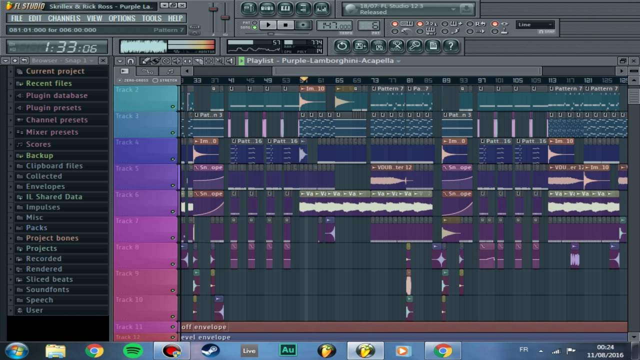 FL STUDIO Skrillex & Rick Ross Purple-Lamborghini (Acapella) [FREE ...