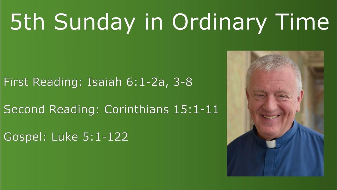 5th Sunday in Ordinary Time Homily - St. Francis of Assisi, Kitchener - YouTube