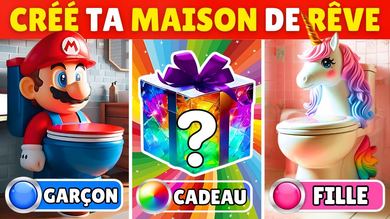 Tu préfères...? CONSTRUIS ta MAISON de RÊVE CADEAU MYSTÈRE 🏡🎁 - YouTube