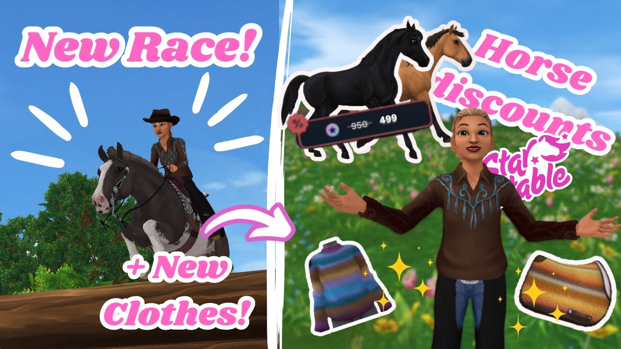 Checking out the update! || Horse discounts, new race, and new clothes ...