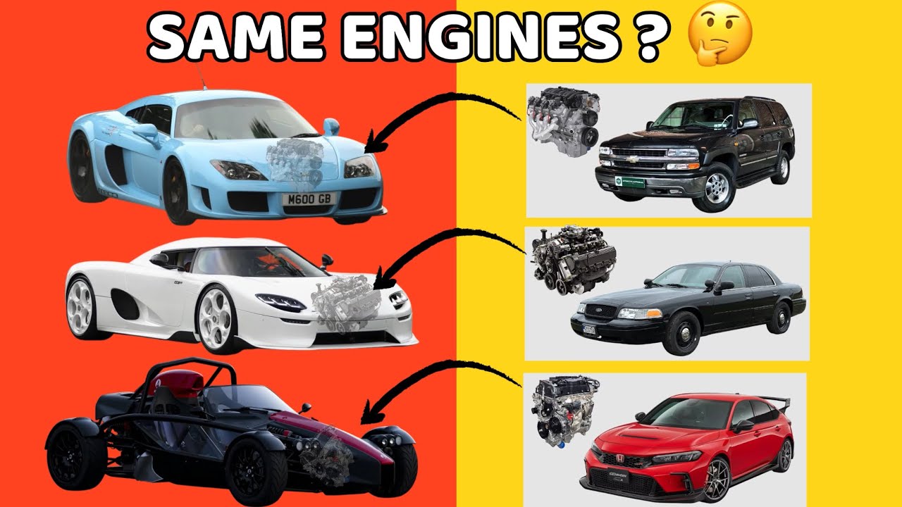 8 Cars That Share Their Engines With 8 Others | You will be shocked ...