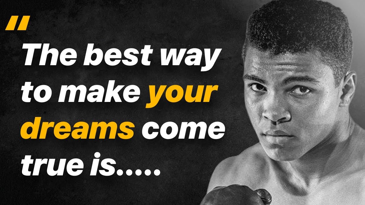 Muhammad Ali: The Iconic Quotes That Will Inspire You - YouTube