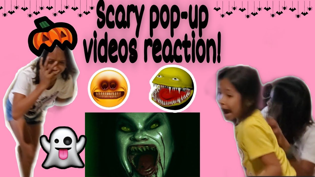 Scary pop-up video reactions!😂 - YouTube