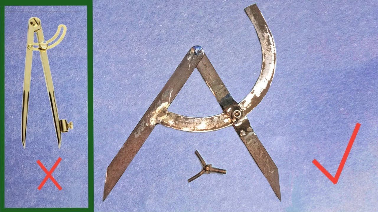 (how to make metal compass Teri) (Woodworking compass Teri) - YouTube