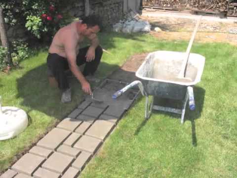 Cara membuat Jalan Batako Praktis.. - YouTube