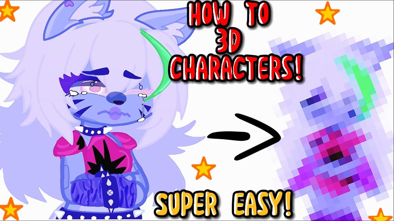 How to 3D characters! Super easy tutorial! Only 2 steps! - YouTube
