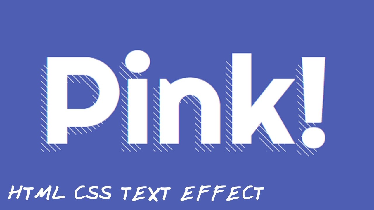 Html Css Text Effect Do You Know This Designpinkweb0 Youtube