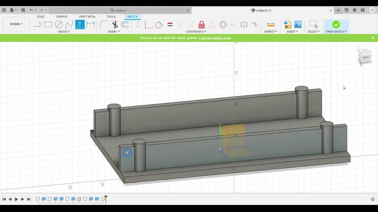 Tray Design In fusion 360 - YouTube