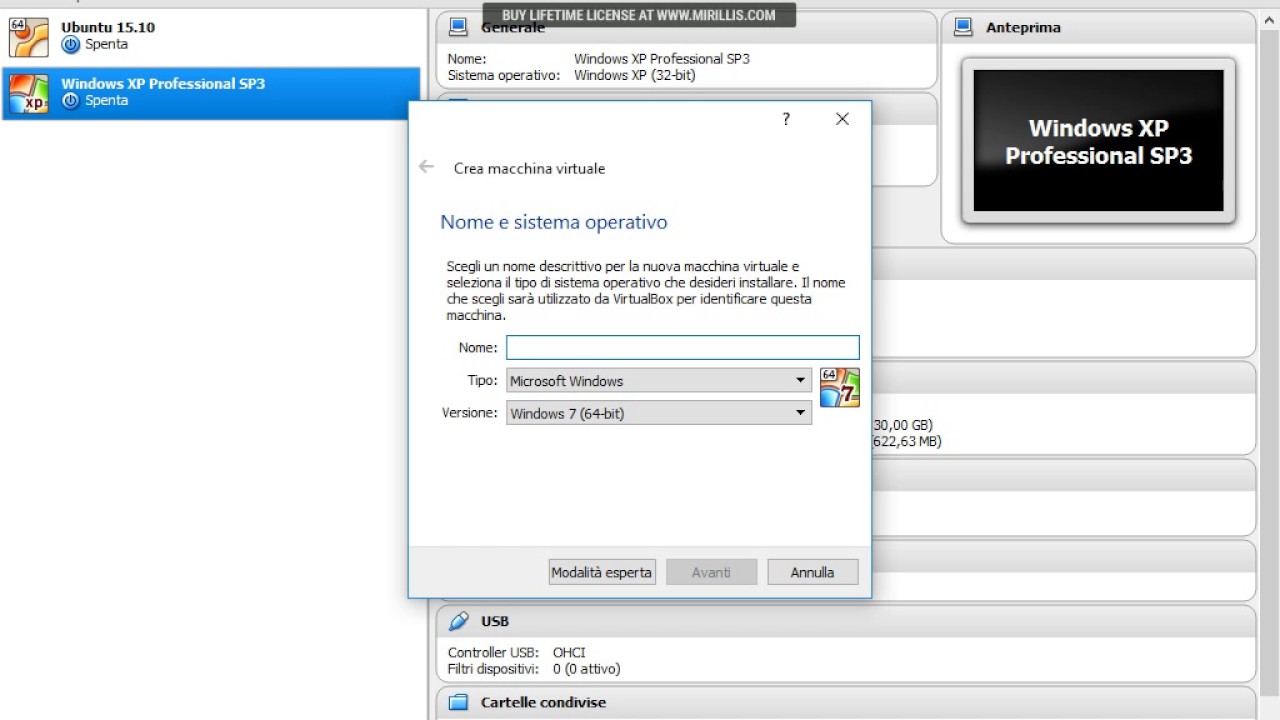 Come installare Windows XP su Virtualbox - YouTube