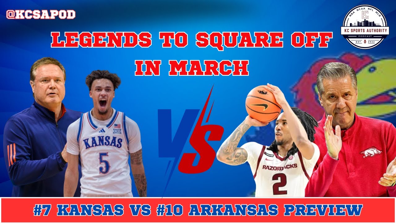 Kansas Jayhawks vs Arkansas Razorbacks: NCAA Tournament First Round ...