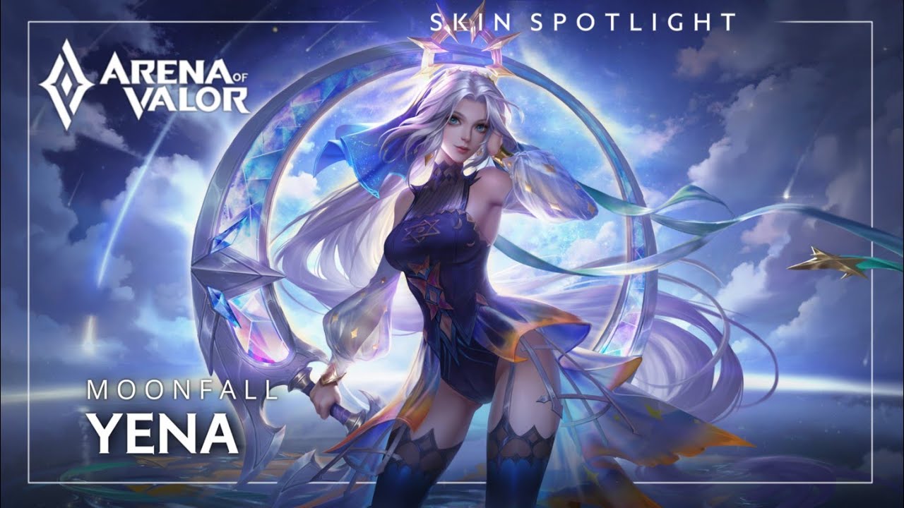 Skin Spotlight: Yena — Moonfall | Arena of Valor | TiMi - YouTube
