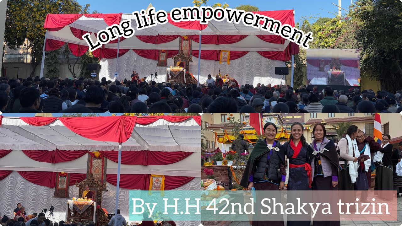 Long life empowerment at IBA || His Holiness Shakya Trizin. - YouTube
