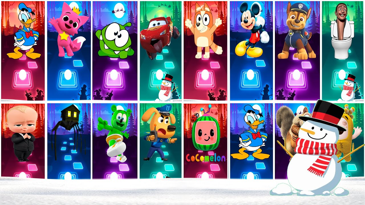 Donald Duck All Video Megamix 🆚 Baby Shark Friends 🆚 Cocomelon 🆚 Bluey ...