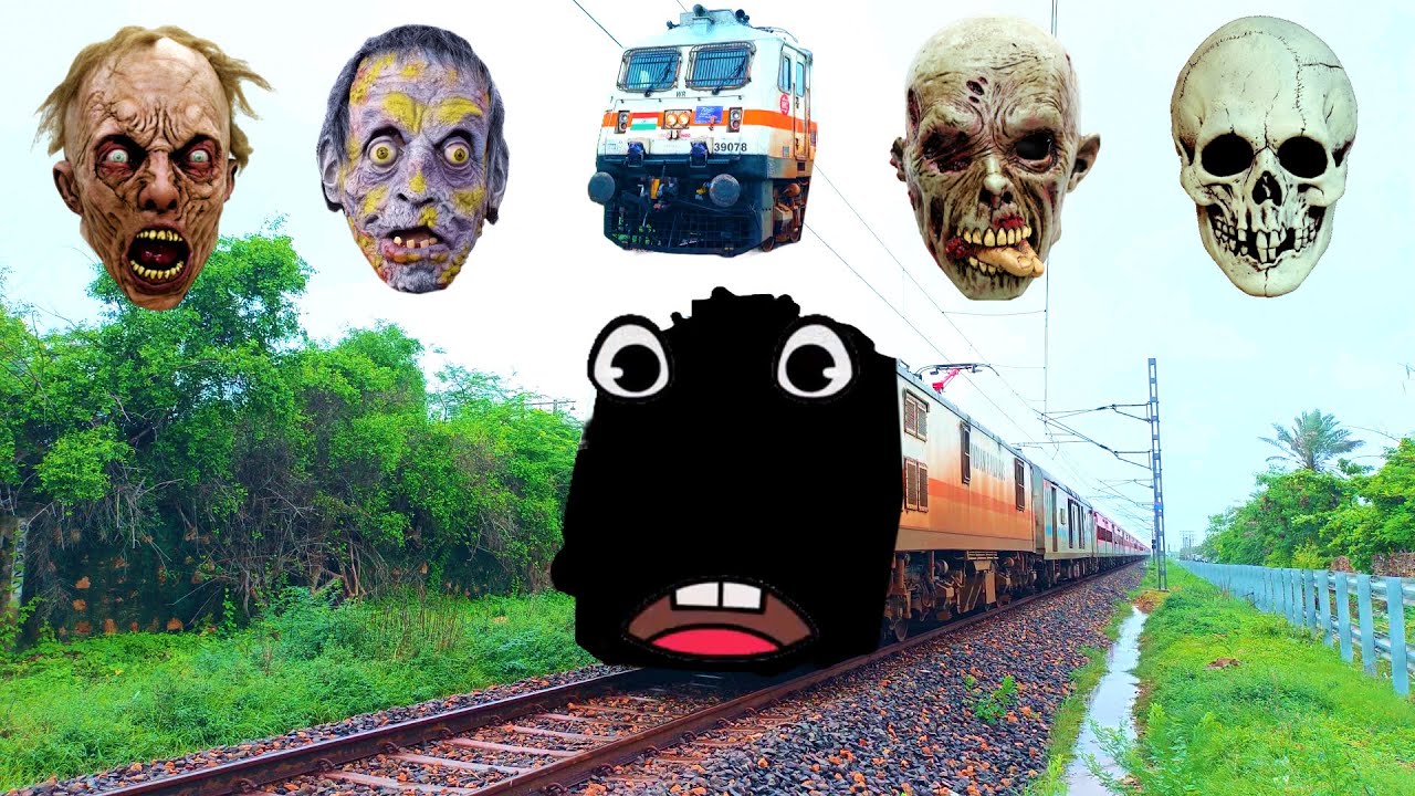 ghost train face funny horror model video - bhutiya train bhutiya train ...