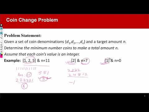 Coin Change Problem - Dynamic Programming - YouTube