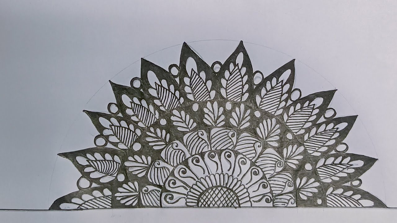 How To Draw A Mandala Art🎨 - YouTube
